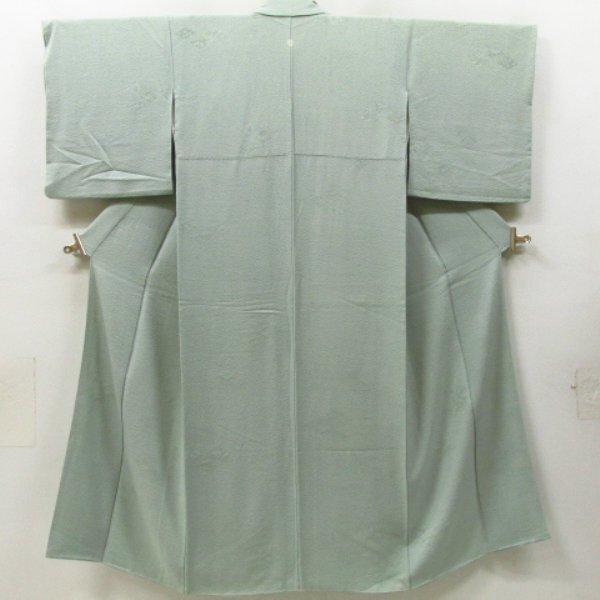 Yahoo!オークション - 着物10 1円 絹 色無地 一つ紋 袷 身丈151cm 裄6...