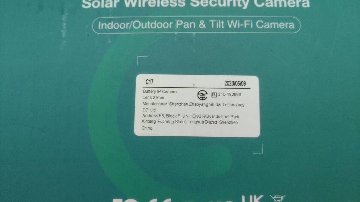 Yahoo!オークション - 【未使用品】SV3C C17 防犯カメラ 屋外 ソーラー...