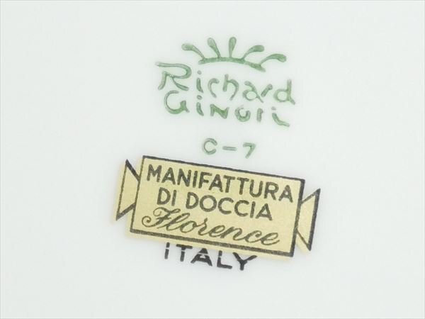 Yahoo!オークション - k308 リチャードジノリ 金彩 葡萄絵 ペア デミタ...