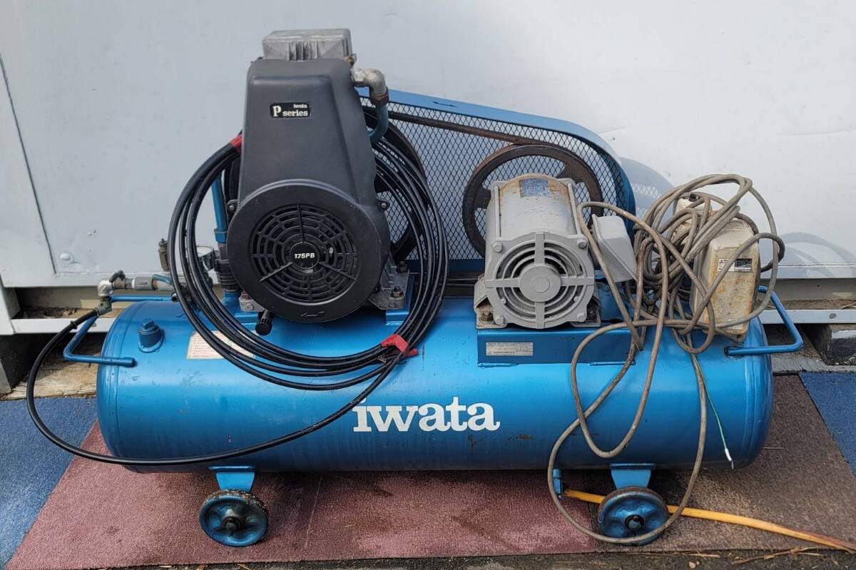 Yahoo!オークション - 岩田 エアーコンプレッサー CS-175P エアコンプ...