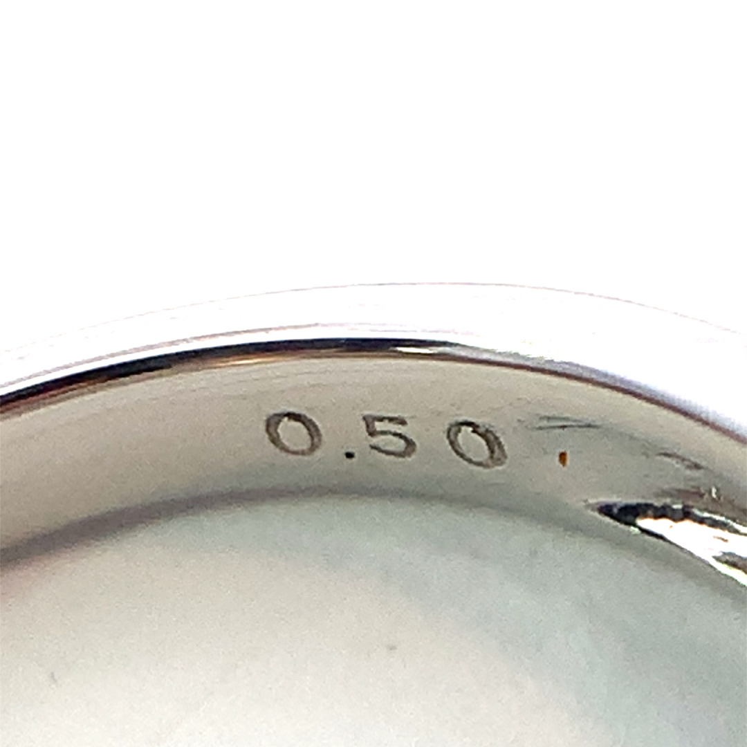 Yahoo!オークション - 0.50ct ダイヤモンド デザイン リング プラチナ ...