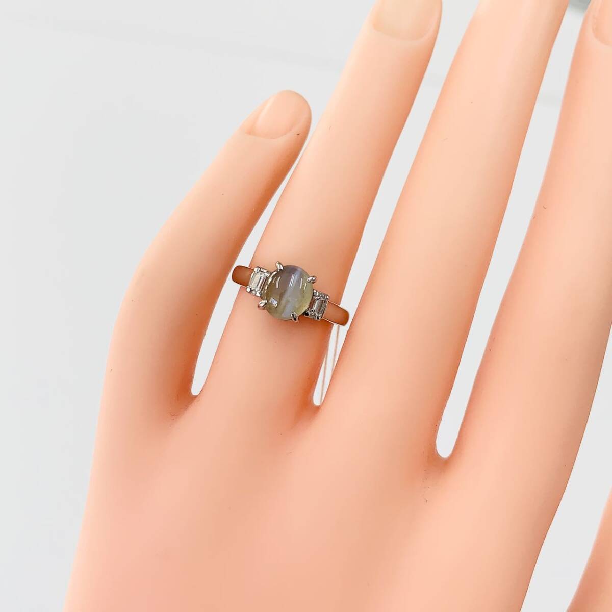 Yahoo!オークション - 1.70ct キャッツアイ ダイヤモンド デザイン リ...