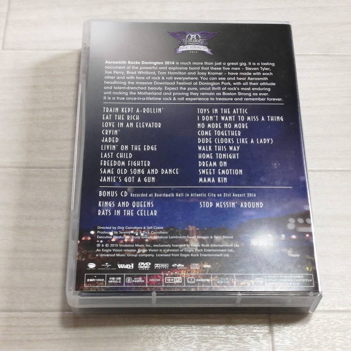 Yahoo!オークション - エアロスミス Tシャツ付 限定DVD＋CD3枚 ROCKS D...