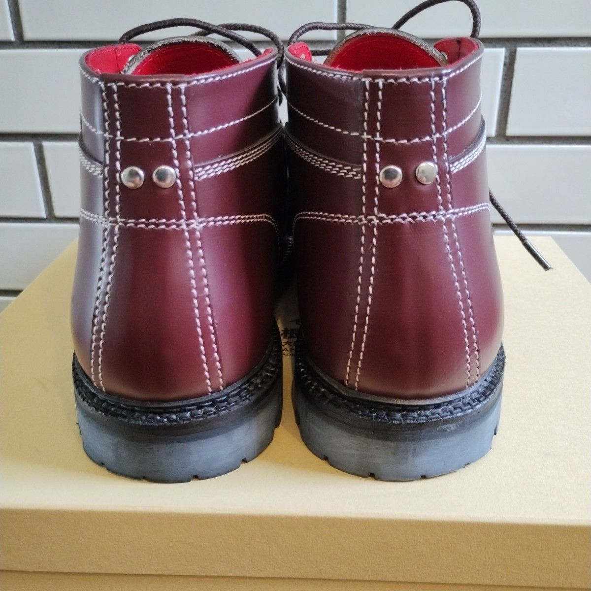 EVISU/山根靴店 モンキーブーツ MIDCUT 8 1/2 26 5cm 希少Wine EVISU/山根靴店 モンキーブーツ MIDCUT 8 1/2 26 5cm 希少Wine