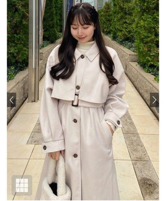 ベルト付き襟2Wayモッサニットロングコート[fo1626|Yahoo ベルト付き襟2Wayモッサニットロングコート[fo1626|Yahoo
