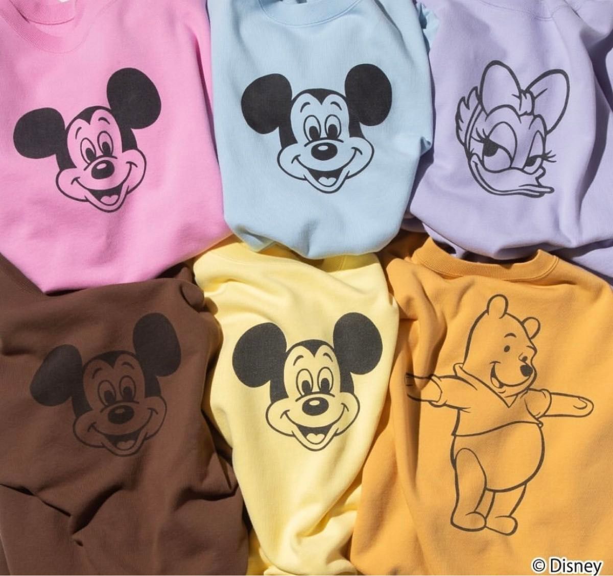 Disney collection WCJ SWEAT TOP ミッキー ブラウン 若槻千夏 Disney collection WCJ SWEAT TOP ミッキー ブラウン 若槻千夏
