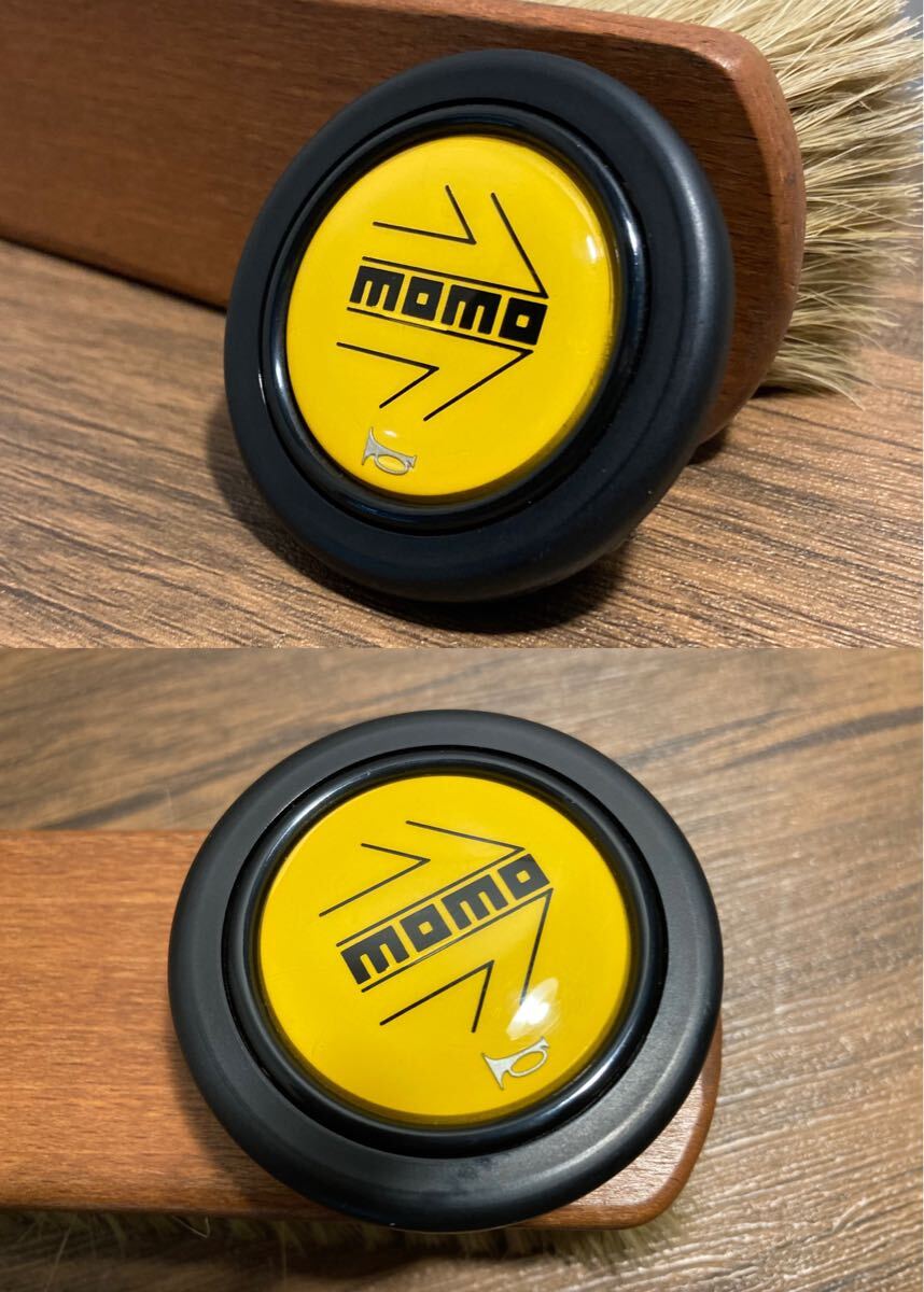 日本代購代標第一品牌【樂淘letao】－MOMOモモ ステアリング ホーンボタン アロータイプ ラッパマークあり 黄 NARDIナルディitalvolantiPersonal 当時物 JDM ...