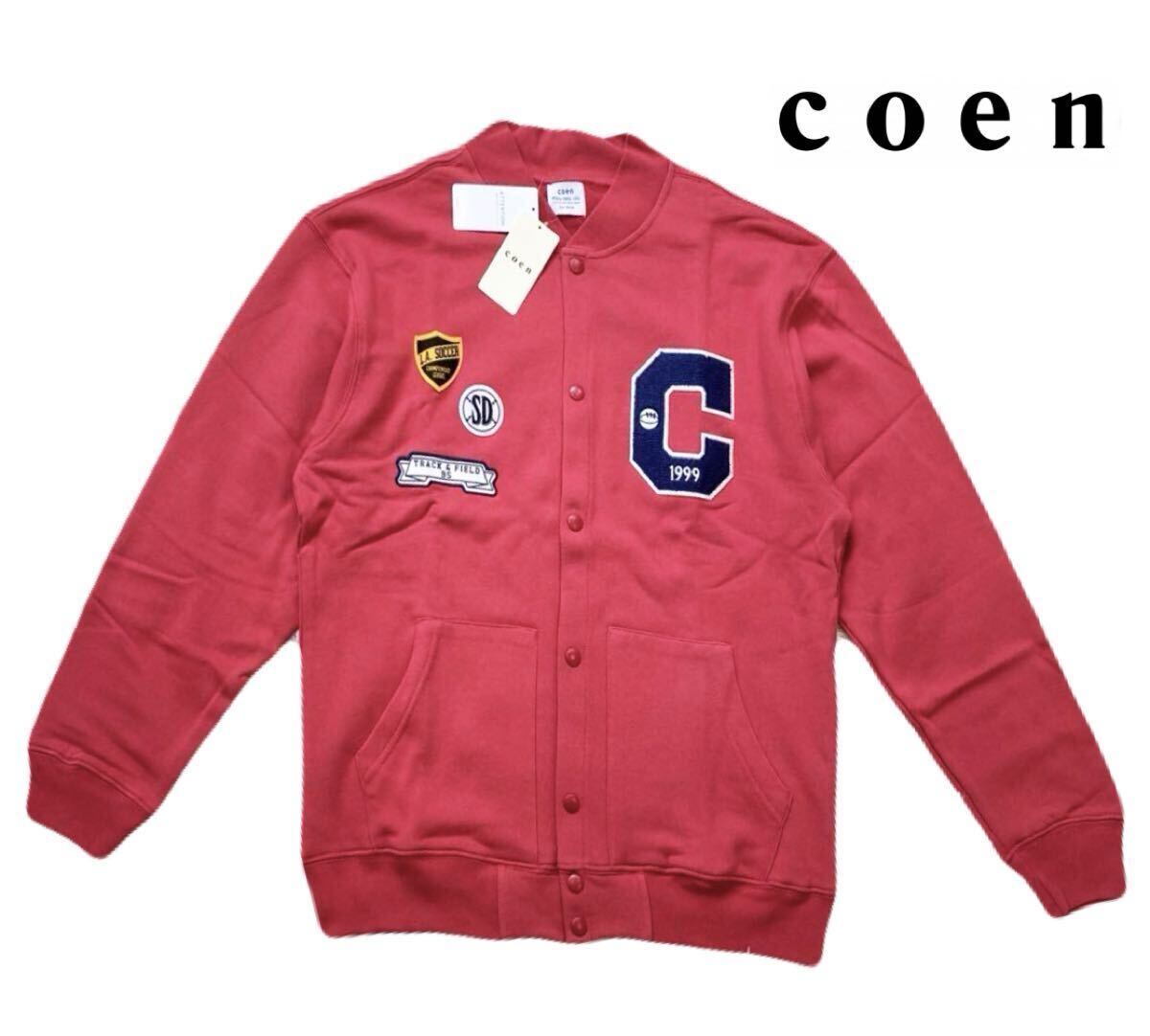 Yahoo!オークション - C282【新品】（メンズL）coen 長袖 スタジャン ...