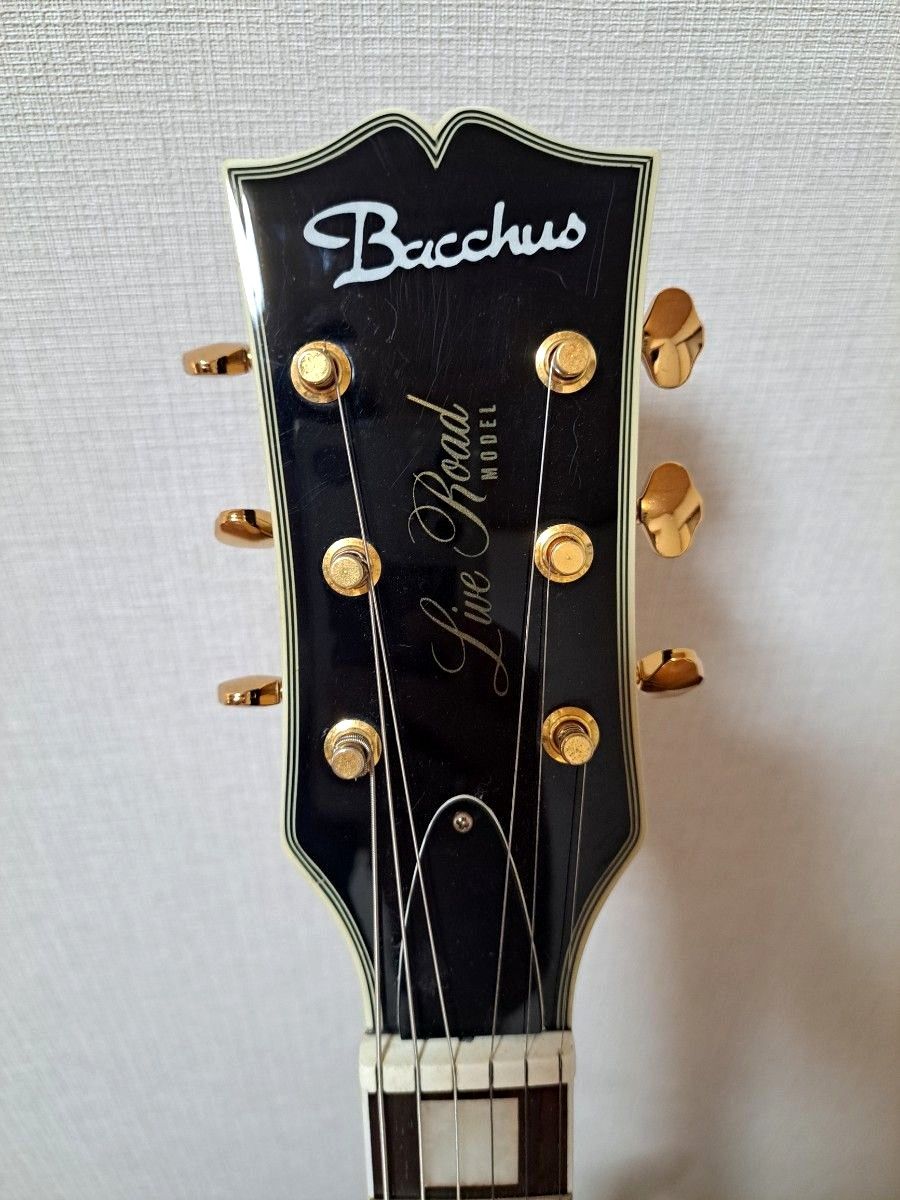 Bacchus Live Road モデル セミアコ ギターケース付き 黒 青 金 Bacchus Live Road モデル セミアコ ギターケース付き 黒 青 金