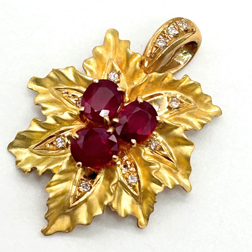 Yahoo!オークション - 【K-25】 K18 1.74 D0.08刻印 ペンダントトップ ...