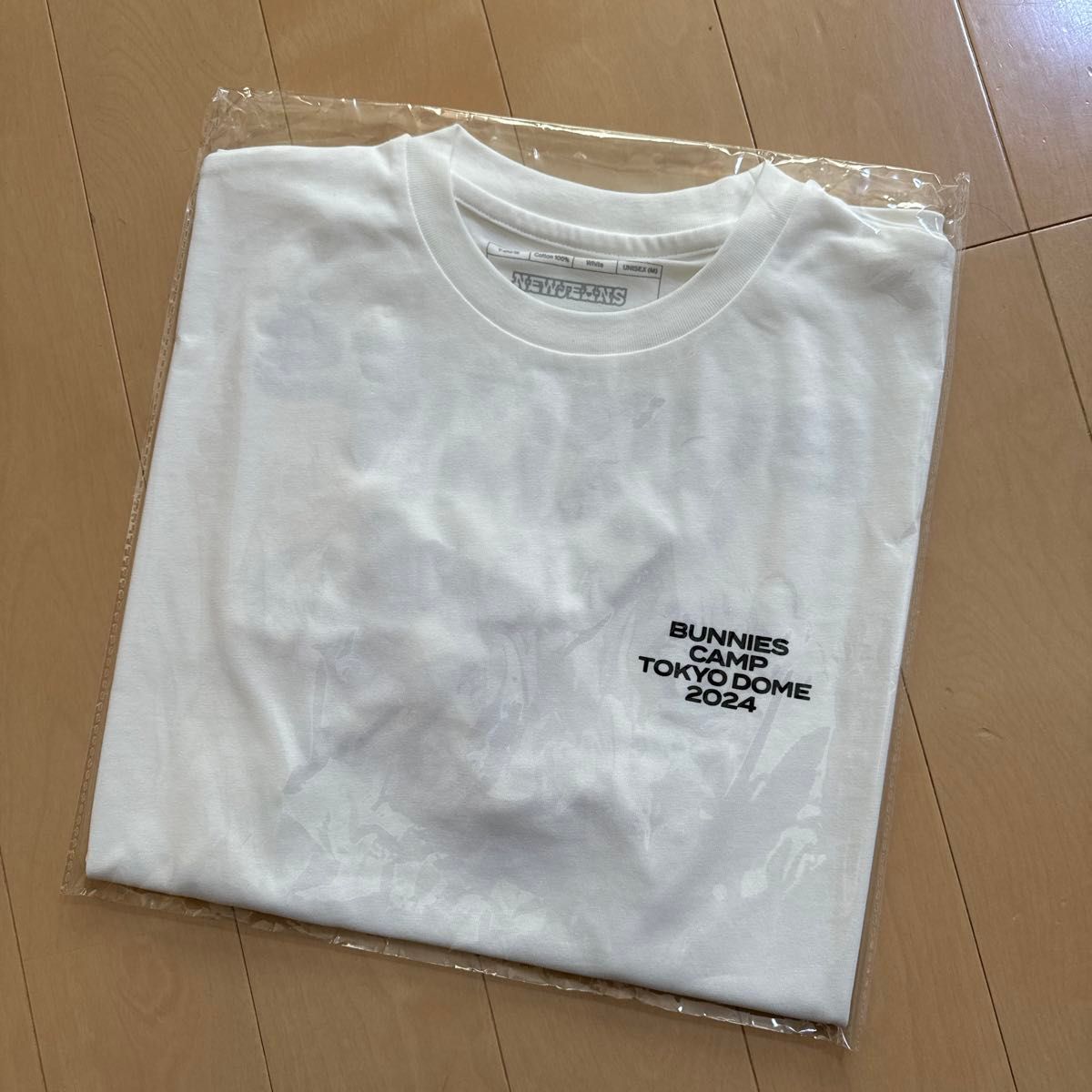 NewJeans Tシャツ 東京ドーム Mサイズ 半袖 ホワイト バニーズ NewJeans Tシャツ 東京ドーム Mサイズ 半袖 ホワイト バニーズ