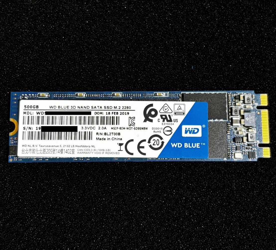Yahoo!オークション - WD Blue 3D NAND SSD 500GB WDS500G2B0B NGFF M....