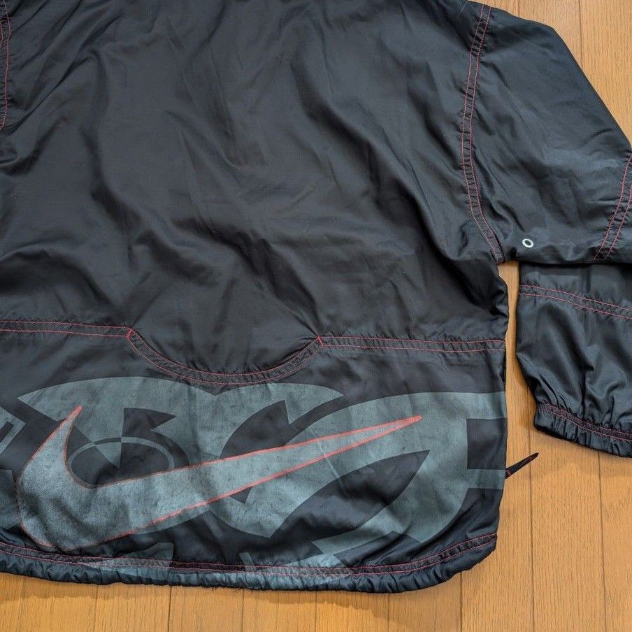 90s NIKE ナイキ ハーフジップ アノラックナイロンジャケット 白 90s NIKE ナイキ ハーフジップ アノラックナイロンジャケット 白