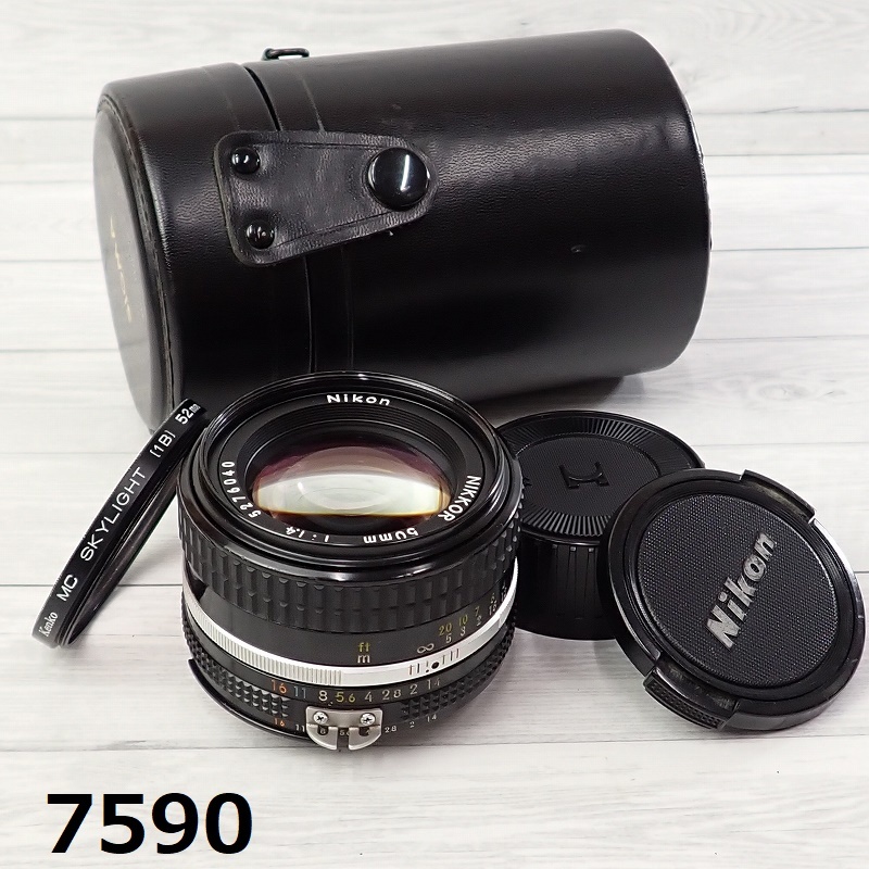 Yahoo!オークション - FK-7590 NIKON AI-S NIKKOR 50mm 1 1.4 絞り羽...