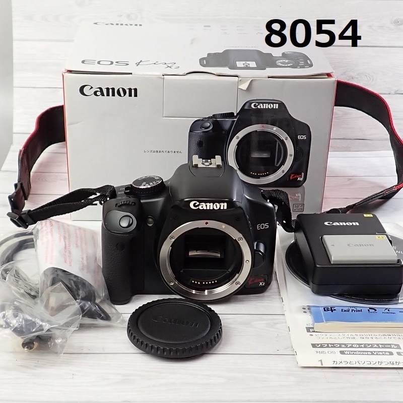 Yahoo!オークション - FK-8054 CANON EOS KISS X2 本体 ボディ バッテ...