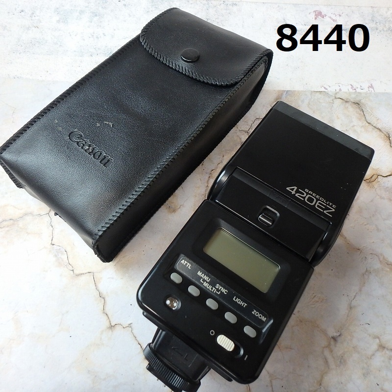 Yahoo!オークション - FK-8440 CANON 420 EZ スピードライト 通電ok 2...
