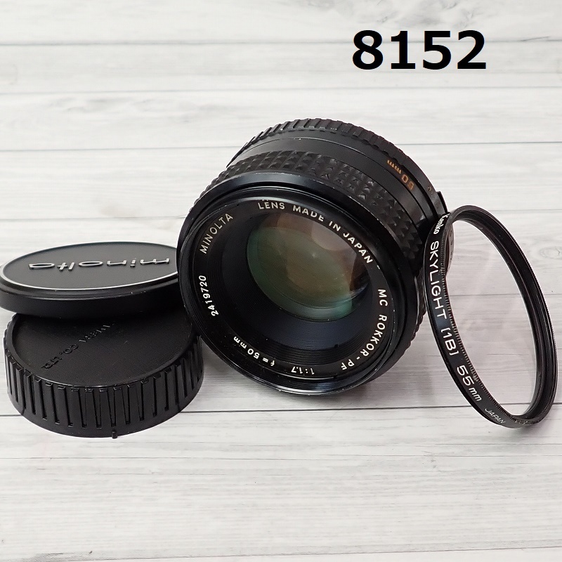 Yahoo!オークション - FK-8152 MINOLTA MC ROKKOR-PF 1 1.7 F=50㎜ 20...
