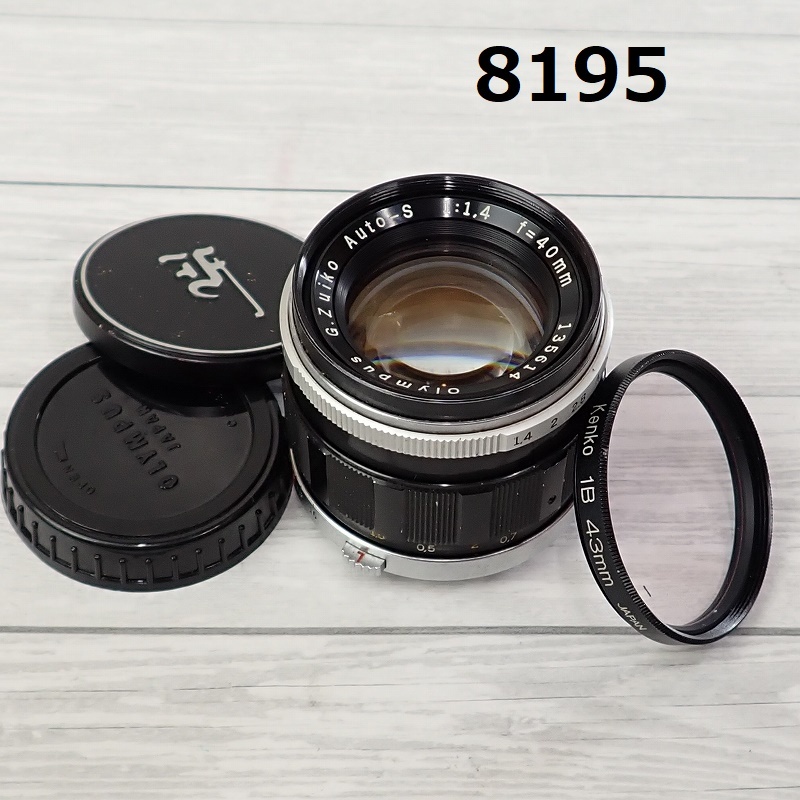 Yahoo!オークション - FK-8195 OLYMPUS G.ZUIKO AUTO-S 1 1.4 F=40㎜