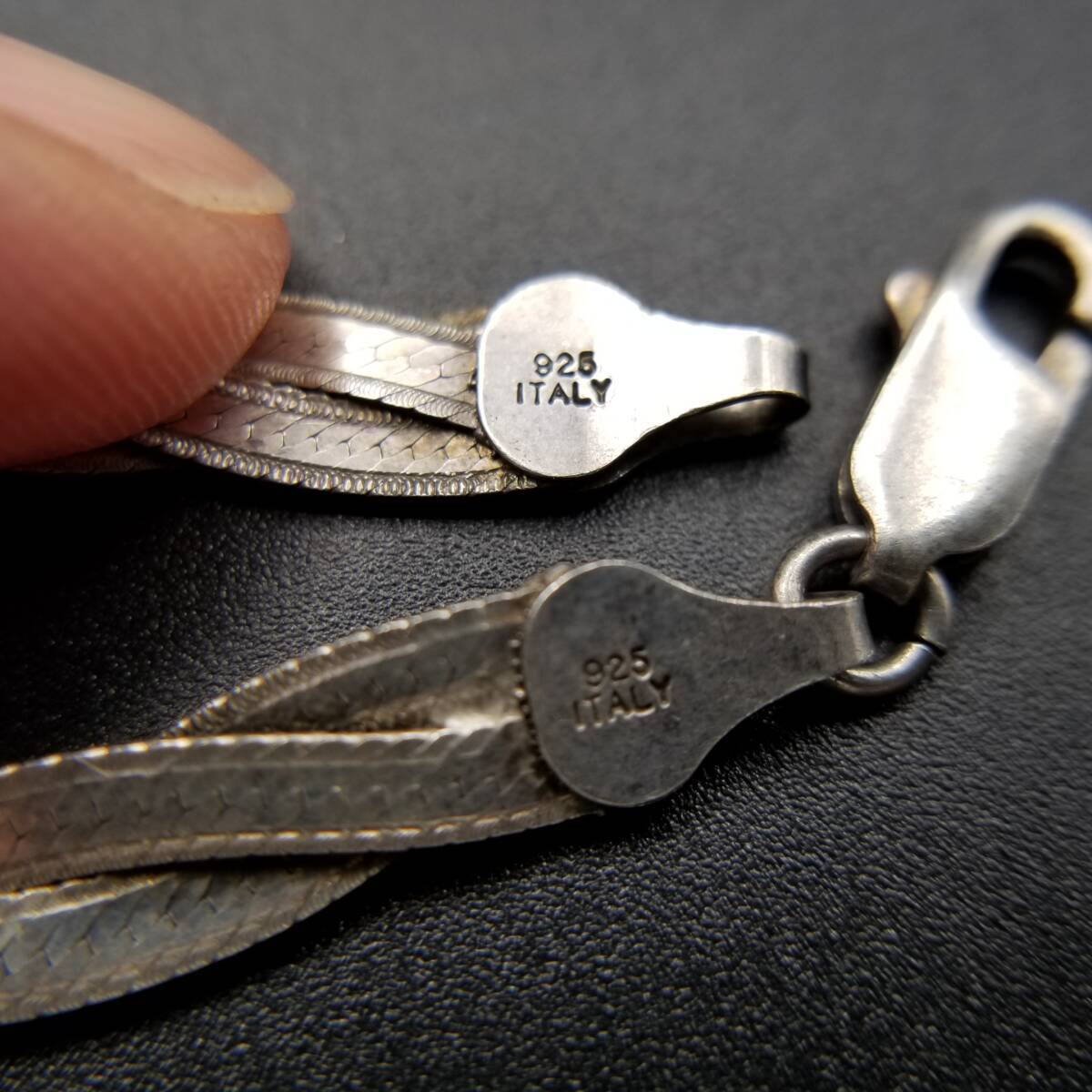 Yahoo!オークション - FAS イタリア ヴィンテージ ヘリンボーンチェー...