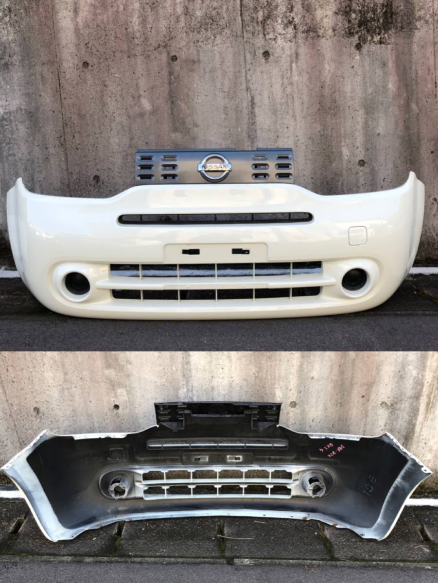 Yahoo!オークション - Z12キューブ フロントバンパー パール QX1 タ46