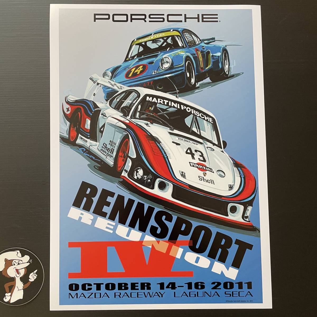 ポスター ポルシェ レンシュポルト リユニオンIV 2011 Porsche Rennsport Reunion 935/934/Martini/マルティーニ(ポルシェ)｜売買された ...