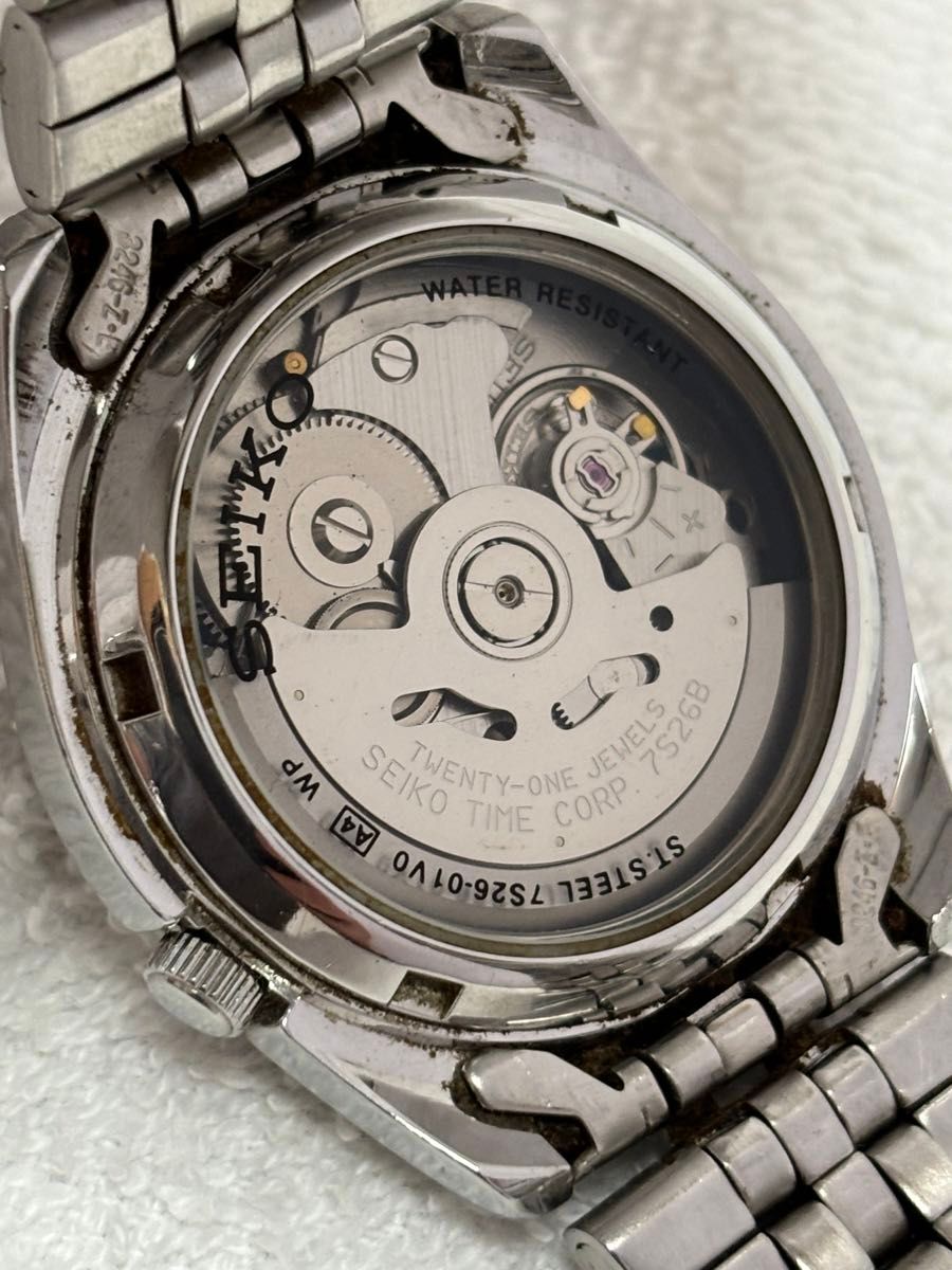 SEIKO セイコー 5 自動巻き【7S26-01V0】デイデイト スケルトン SEIKO セイコー 5 自動巻き【7S26-01V0】デイデイト スケルトン