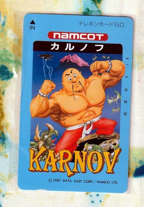 Yahoo!オークション - (Y60-2) DATAEAST カルノフ テレカ (キラーカー...