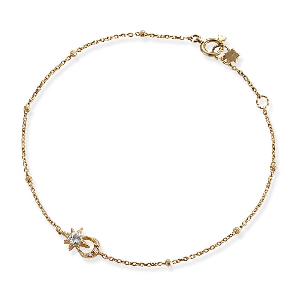 STAR JEWELRY スタージュエリー K10 ブレスレット クロッシング STAR JEWELRY スタージュエリー K10 ブレスレット クロッシング
