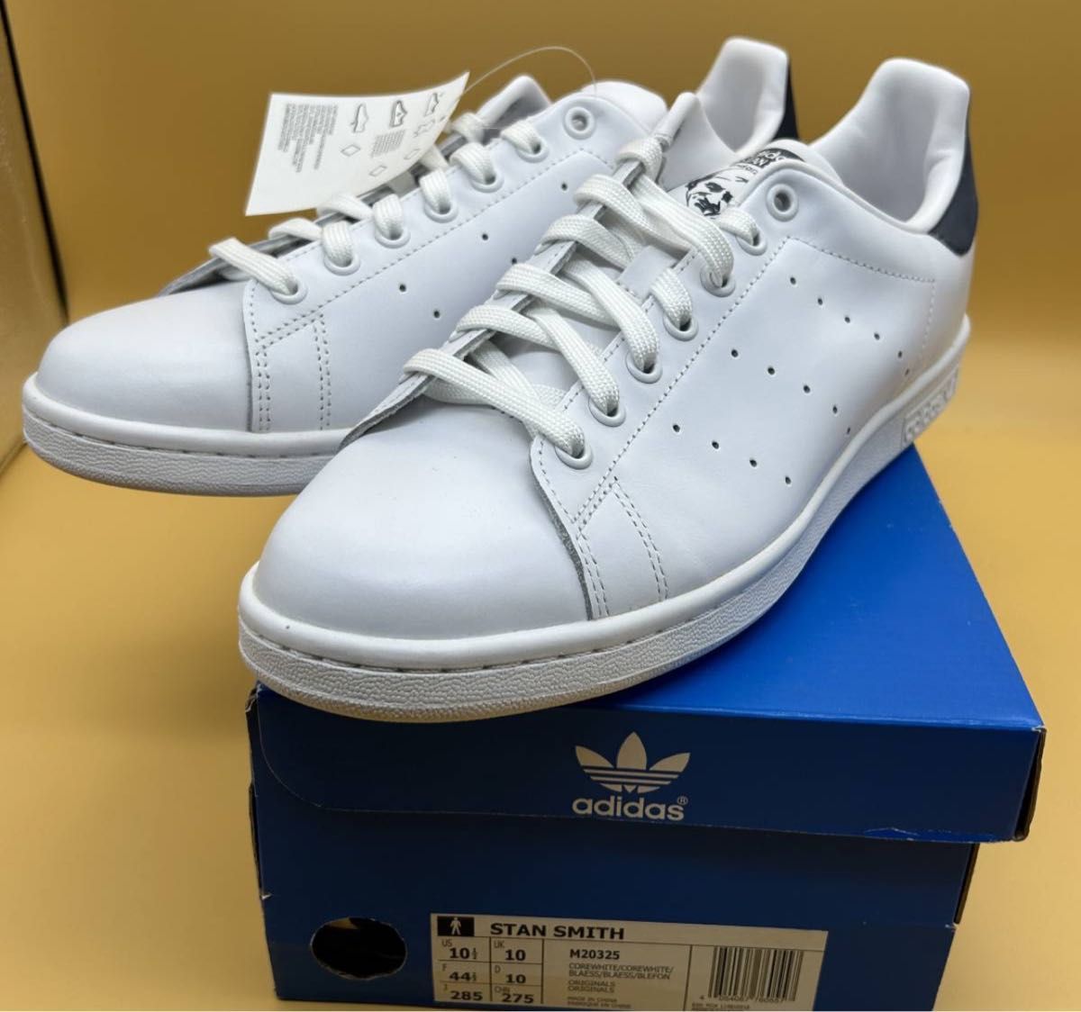 adidas スタンスミス 白x紺 レザー STAN SMITH 28 5cm 未使用 adidas スタンスミス 白x紺 レザー STAN SMITH 28 5cm 未使用