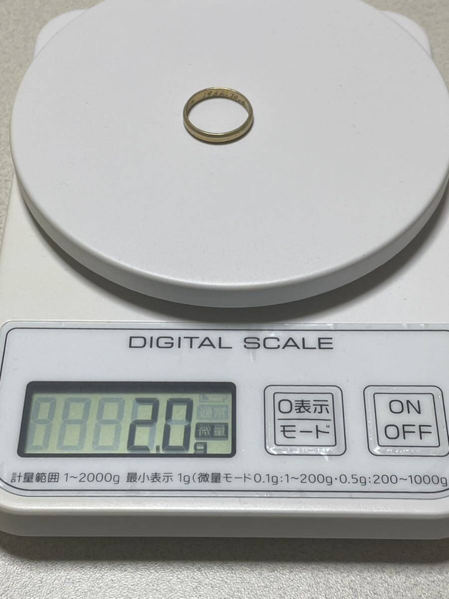 Yahoo!オークション - K18 指輪 リング 金1.9g