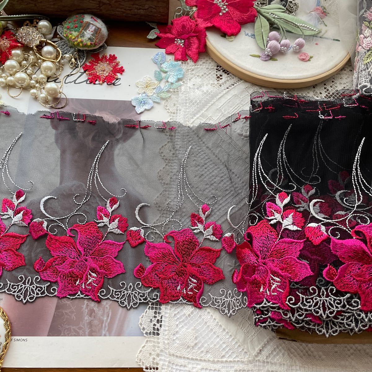 Yahoo!オークション - 1m チュールレース D1-5