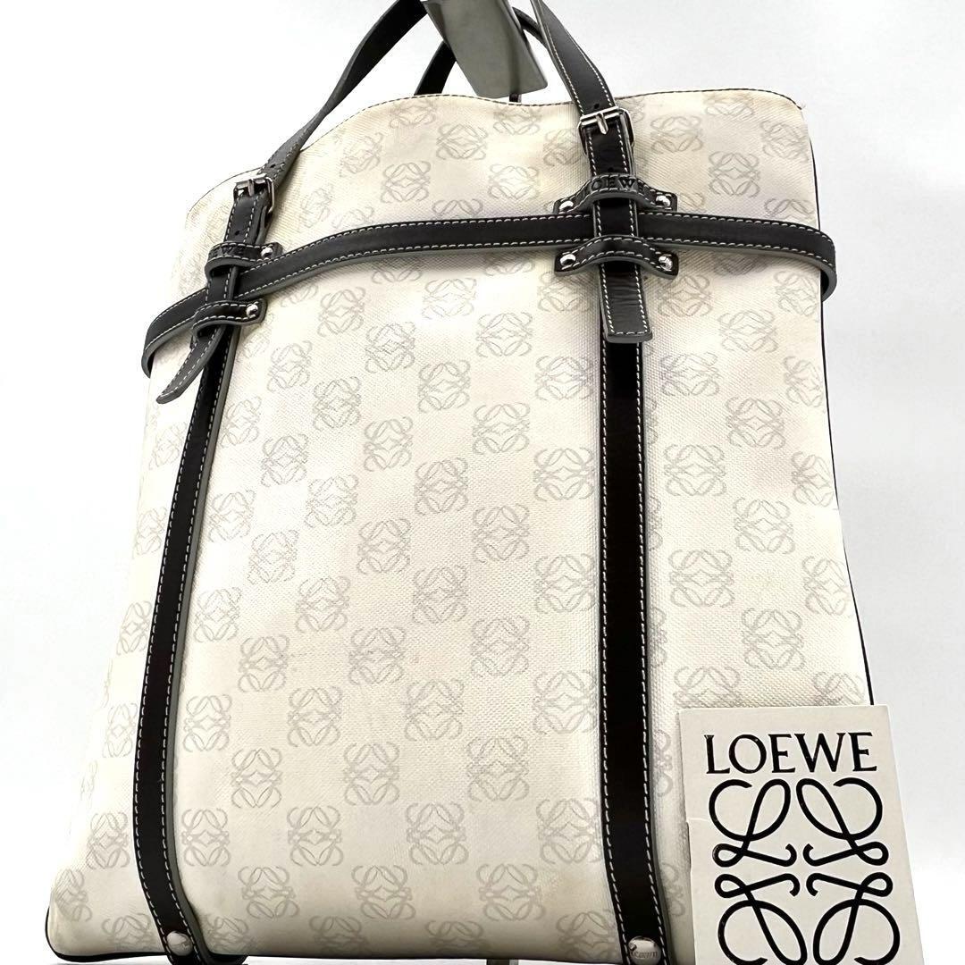 Yahoo!オークション - 《良品》LOEWE ロエベ リピートアナグラム レザ...