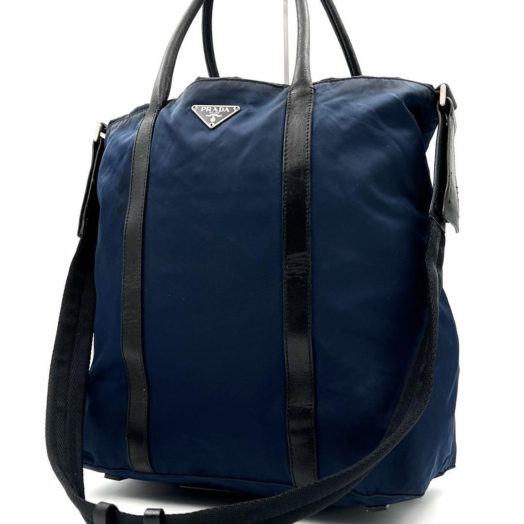 Yahoo!オークション - PRADA プラダ 三角ロゴ メンズ ビジネス ナイロ...