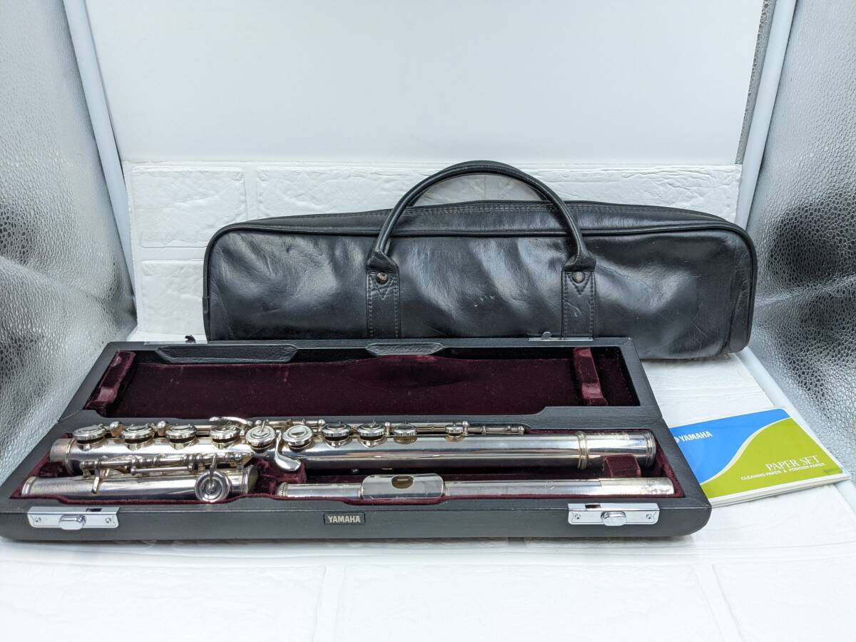 Yahoo!オークション - 1円〜 YAMAHA ヤマハ YFL-611 II フルート SILVE...