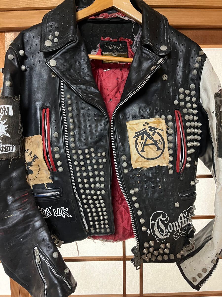 Yahoo!オークション - 鋲ジャン)CRASS discharge outo lip cream discl...