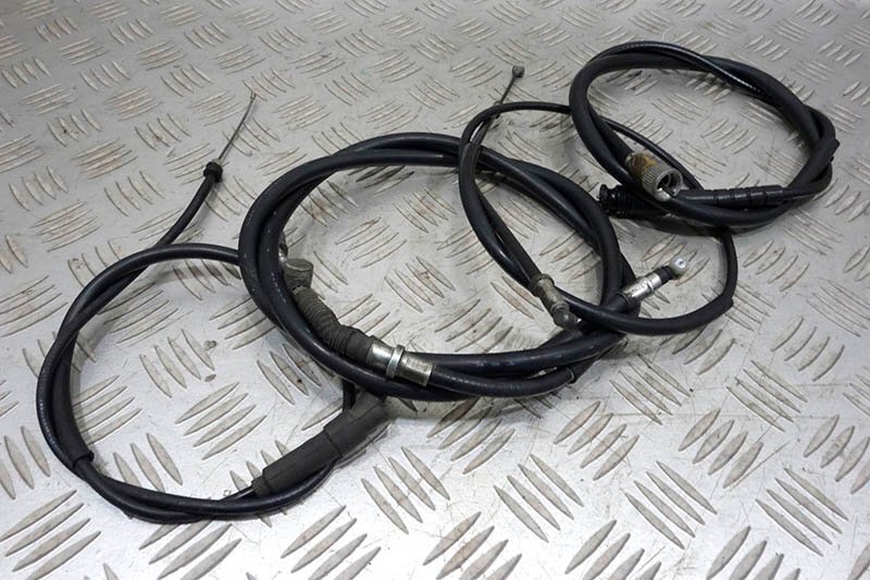 Yahoo!オークション - スーパーカブ90 HA02 ワイヤー/ケーブル4点セッ...