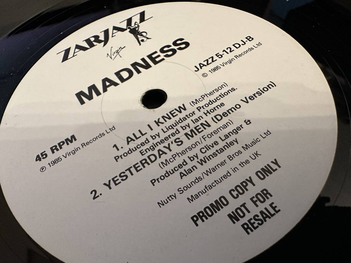 Yahoo!オークション - 12” Madness / Yesterday's Men / Pop Rock