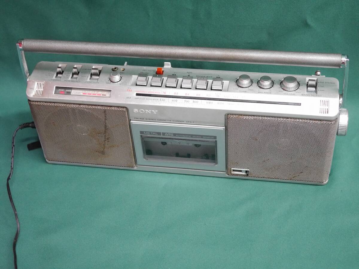 Yahoo!オークション - 昭和レトロ SONY CFS-7 Metal 101おしゃれな FM/...