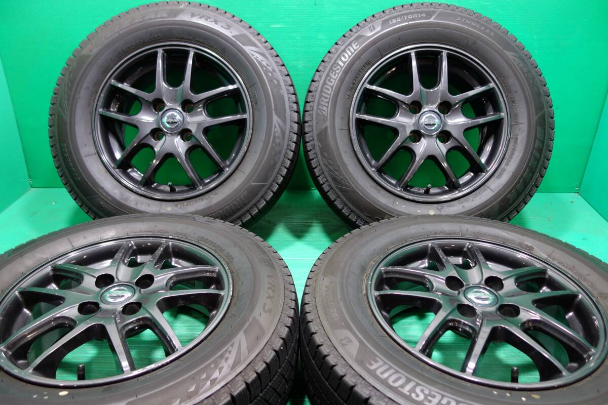 Yahoo!オークション - M71-21 送料無料 185/70R14 スタッドレス 4本セ...