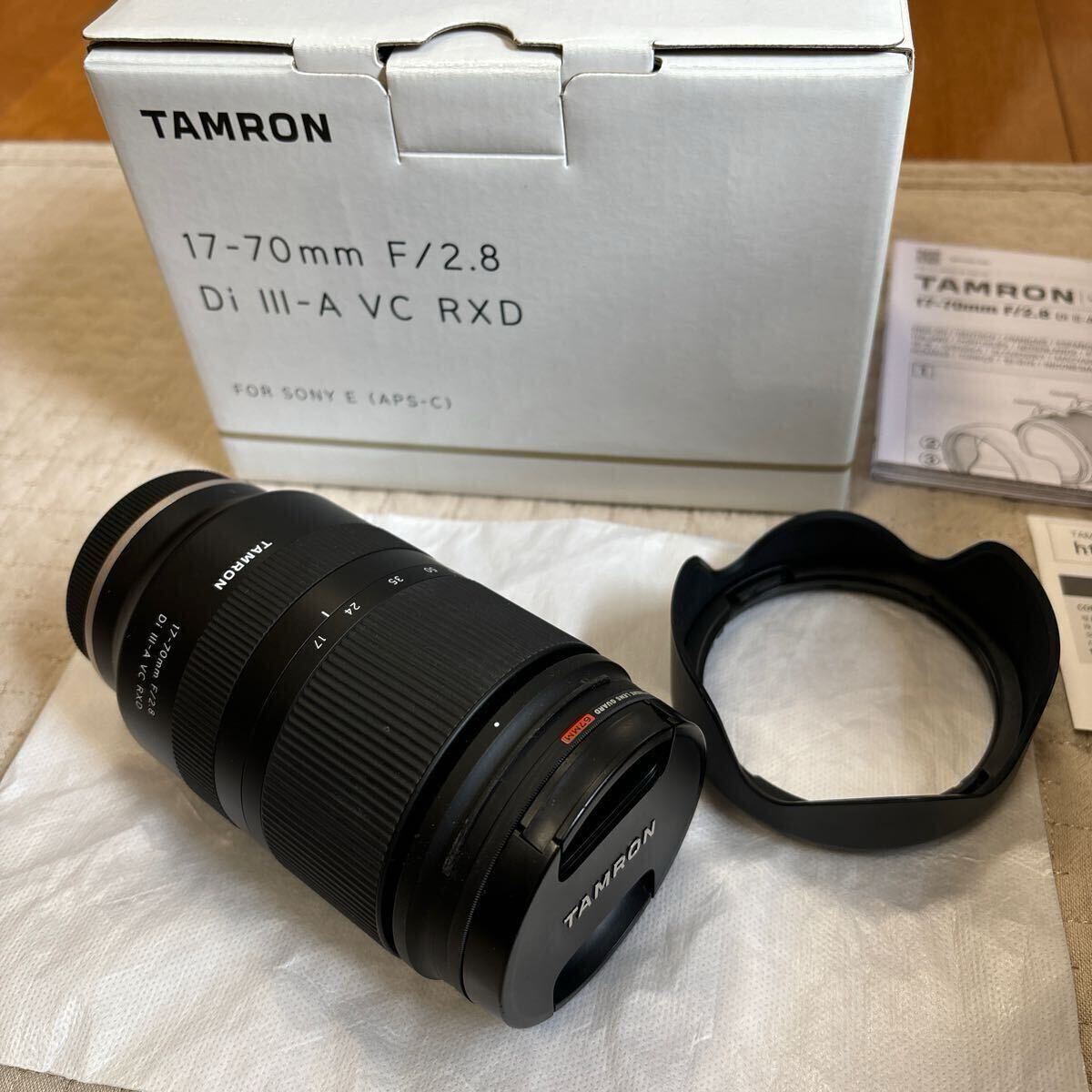 TAMRON 17-70mm F/2.8 Di Ⅲ-A VC RXD FOR SONY E APS-C B070S タムロン HAKUBAレンズガード付 動作確認済 美品(中古)のオークション落札情報