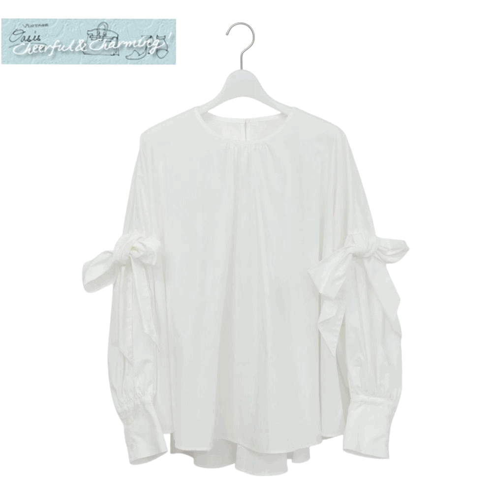 Yahoo!オークション - Cen. セン リボンブラウス F ホワイト ポリエス...