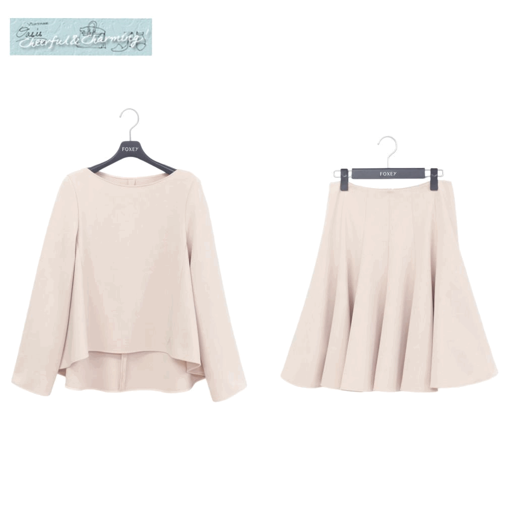 FOXEY NEWYORK セットアップ セレステトップス スカート 38 アンティークピンク ポリエステルBLEND '24年商品 44216/44221(スカート)｜売買されたオークション ...