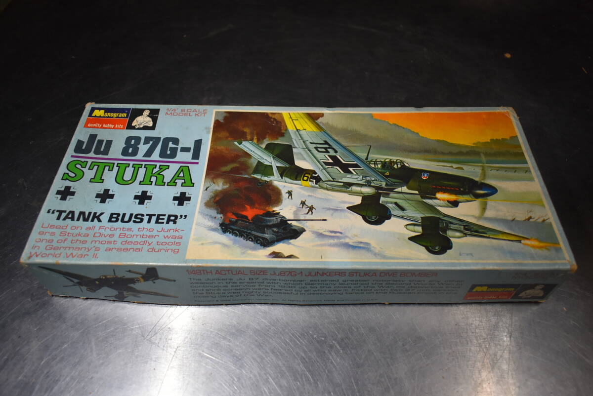 Yahoo!オークション - Qp684 Vtg Rare 1968's Monogram 1 48 Ju 87G-1 ...