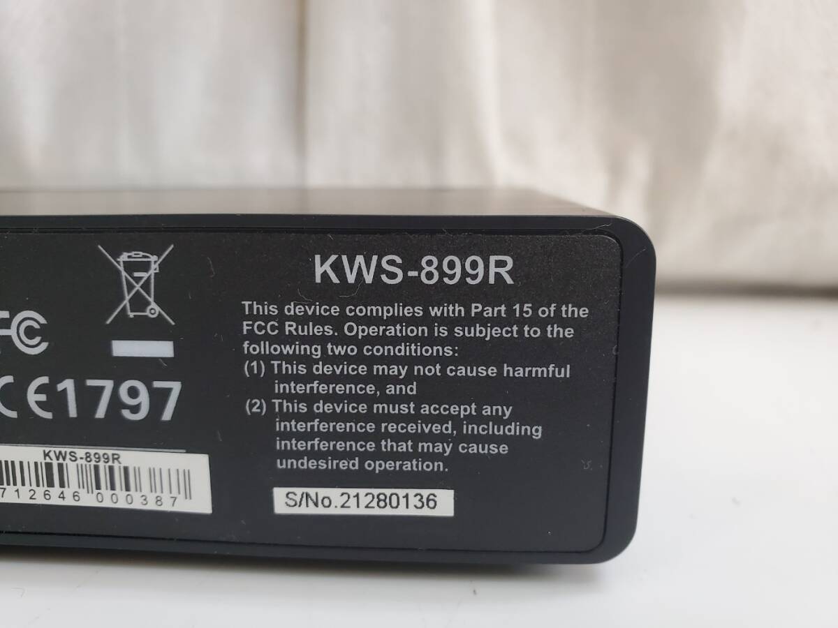 Yahoo!オークション - KWS-899R 電波式 ワイヤレスマイクレシーバー ヘ...