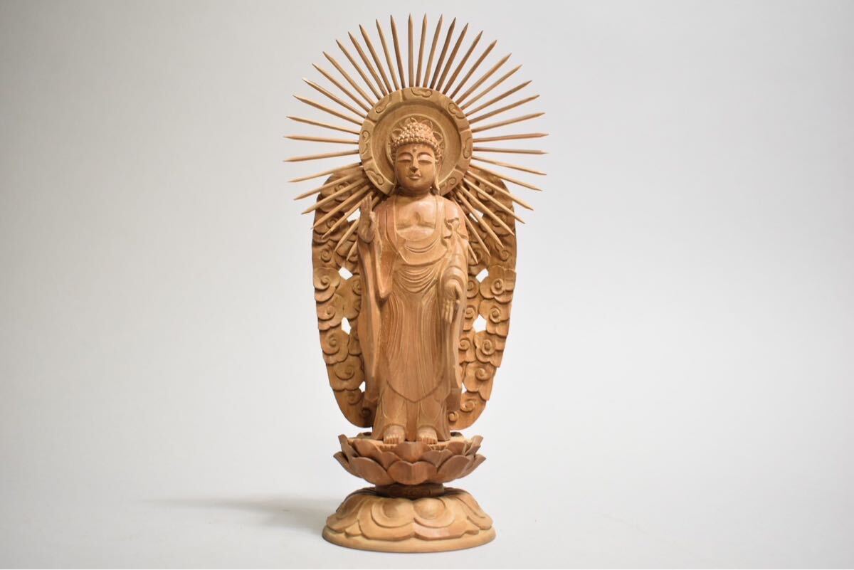 Yahoo!オークション - 【英】A1204 時代 白檀彫仏 仏教美術 仏像 佛 置...