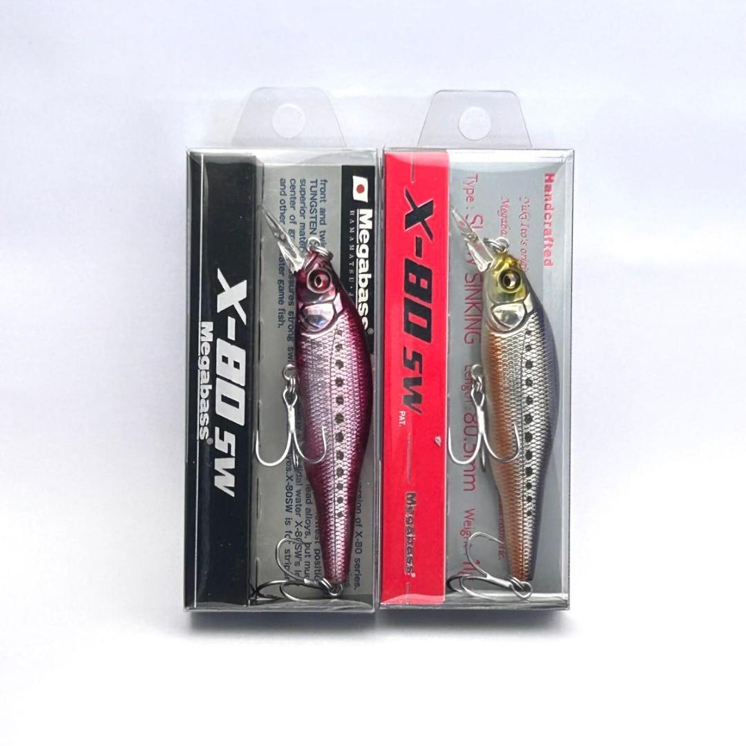 Yahoo!オークション - メガバス X-80 SW 2個セット 未開封 GG AKAHARA ...