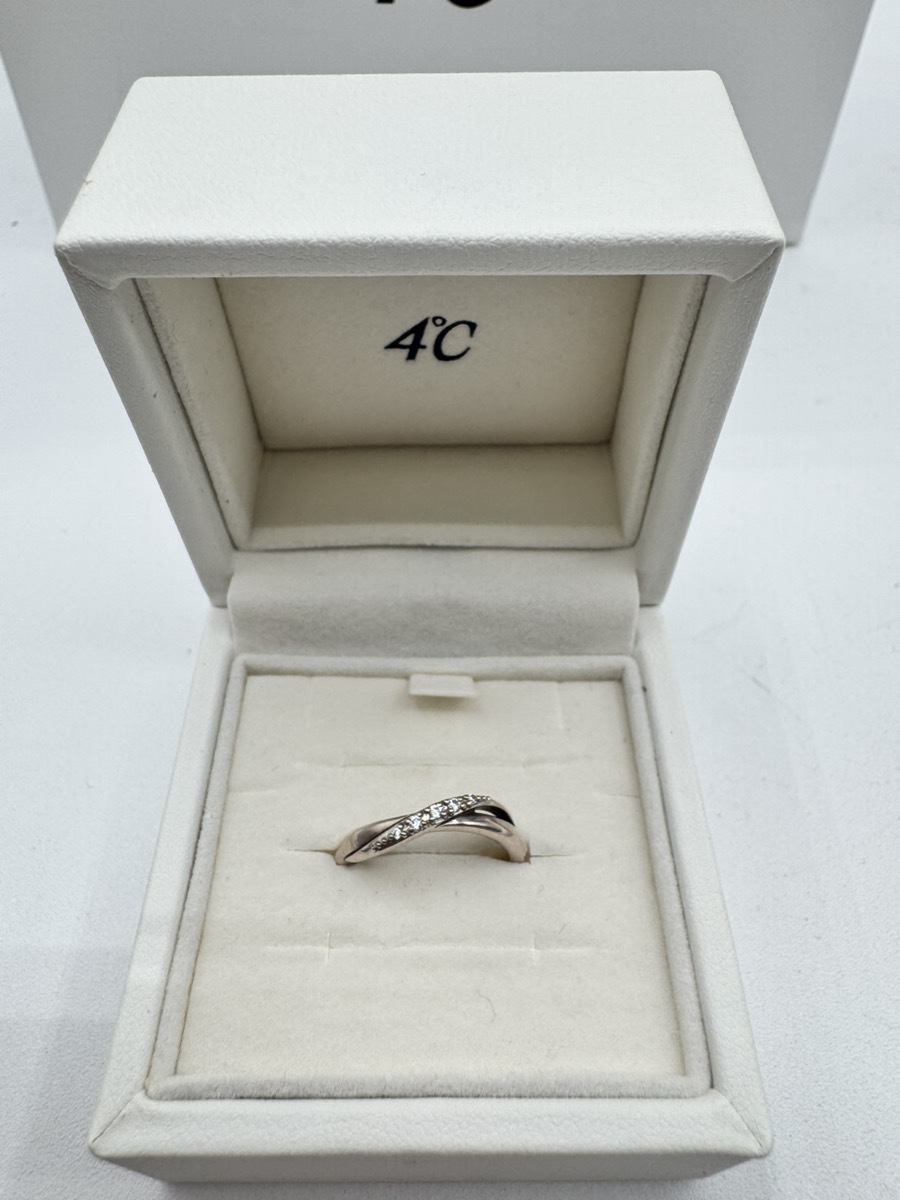 Yahoo!オークション - 6974-06 4°C(ヨンドシー) 指輪／ピンクシルバー...