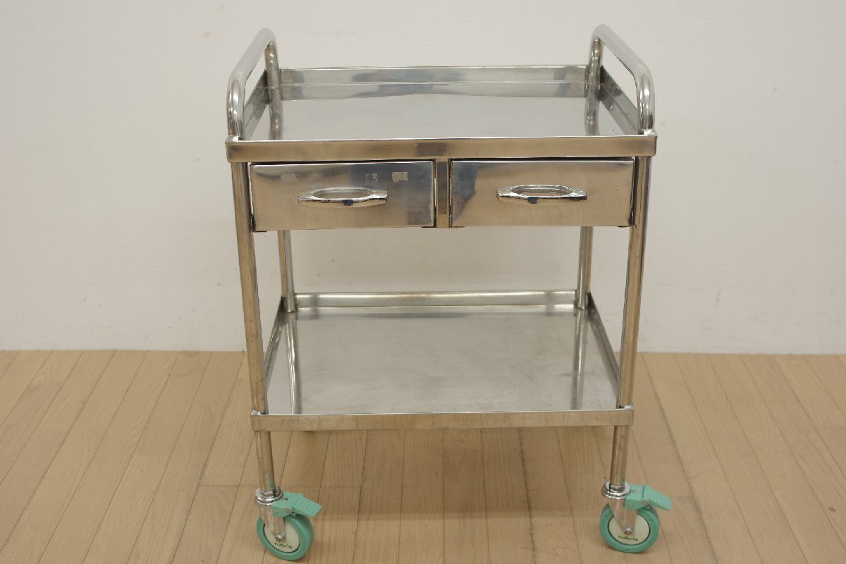 Yahoo!オークション - navis ナビス アズワン ステンレスカート ワゴン...