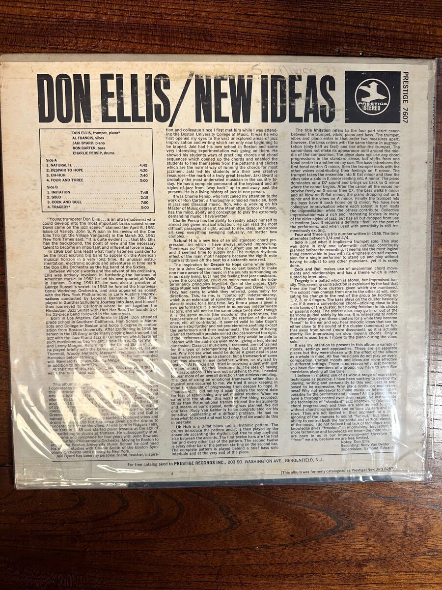 Yahoo!オークション - 【US盤PRESTIGE 7607/VANGELDER刻印 】DON ELLIS...