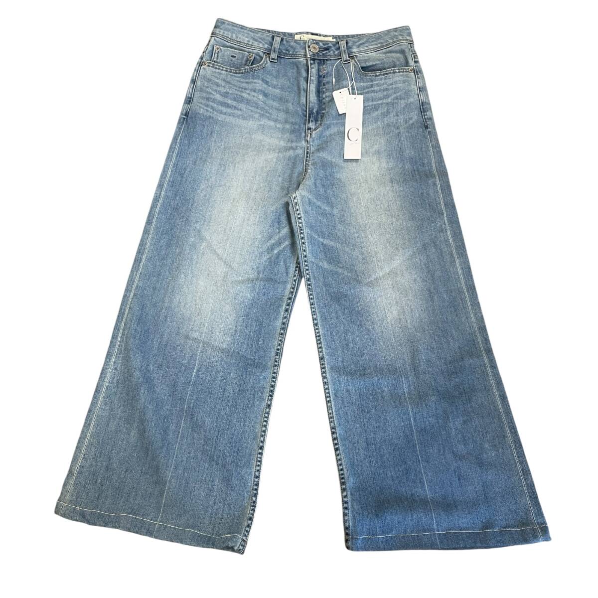 品 C.C.CROSS JEANS シーシークロスジーンズ デニム ハイウエストバギー 16162346 サイズ27 インディゴブルー タグ付 V76043NB(W27（約69cm）～)｜売買 ...